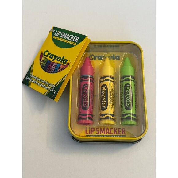 Lip Smackers | Other | Lip Smacker Crayola Crayons Lip Balm Gift Set 3 ...